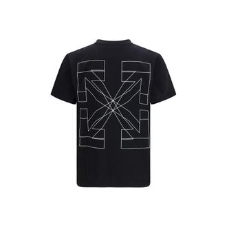 Off-white Mens Black Cotton T-Shirt