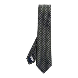 Ferragamo Homme, Accessoires, Vert, Taille: ONE Size Barzio7J Silk Tie