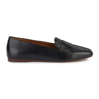 Geox D MARSILEA C Loafer Flat, Black, 38.5 EU