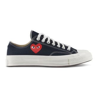Comme Des Gar&ccedil;ons Chuck Taylor 70 Small Red Heart Low Top - - Shoes - Herren - Schwarzk - 38 EU