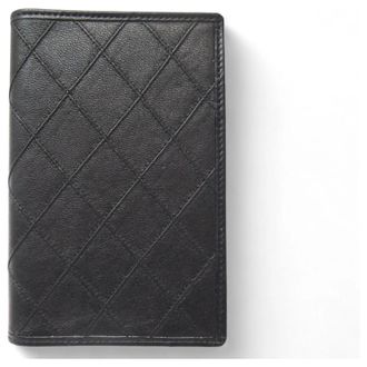 Chanel Portemonnaie - CHANEL NOTIZBUCHHALTER PASSPORT ETUI AUS GEQUILTET - Gr. unisize - in Schwarz - f&uuml;r Damen
