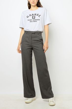 Gerard Darel Pantalon droit &agrave; strass - DALI - anthracite