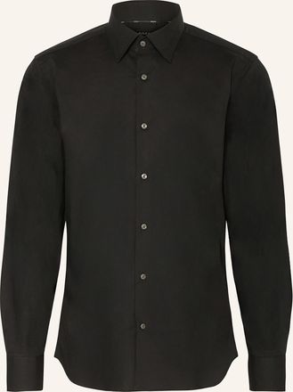 HUGO BOSS Hemd Joe Regular Fit schwarz