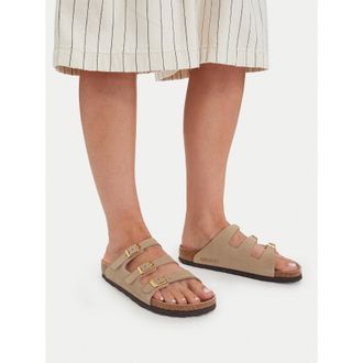 Birkenstock Pantoletten Birkenstock Florida Fresh 1029480 Beige