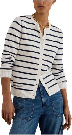 Lauren Ralph Lauren Damen Strickjacke aus Baumwolle