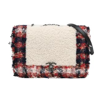 Chanel Pre-owned CC Tweed und Shearling Single Flap - - Pre-owned - Damen - Mehrfarbig - ONE SIZE