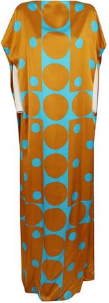 Dries Van Noten Femme, Robes, Multicolore, Taille: 42 FR Diria Satin Dress