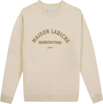 Maison Labiche Homme, Sweatshirts et sweats &agrave; capuche, Beige, Taille: 2XL Charonne SweaT-shirt