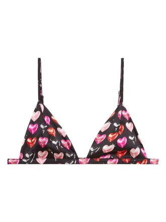 Fleur du Mal soutien-gorge Luxe à bonnets triangles - Noir