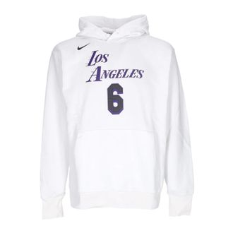 Nike LeBron James NBA City Edition Kapuzenpullover - - Sport - Herren - Wei&szlig; - XL