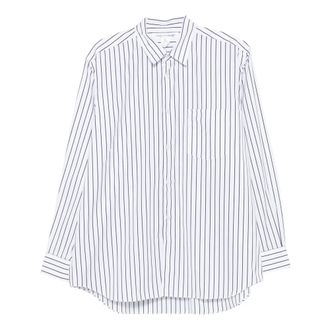 Comme Des Gar&ccedil;ons Gestreiftes Hemd - - Shirts - Herren - Blau - XL