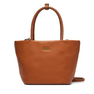 Tommy Hilfiger Handtasche Tommy Hilfiger Th Marina Bucket Leather AW0AW18739 Braun