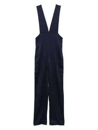 Jil Sander salopette satinée (années 2010) - Bleu