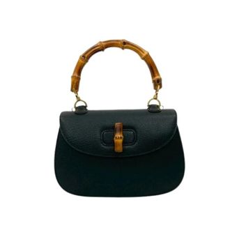 Gucci Pre-owned Vintage Lederhandtasche - - Pre-owned - Damen - Schwarzk - ONE SIZE