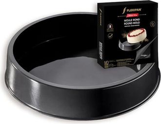 Silpat Flexipan Moule Gateau Rond - Patisserie, Tarte, Cake, Entremets - Plat Four Multi-Usages, Cuisson Homogène, Antiadhésif, Profondeur Optimale - Accesso