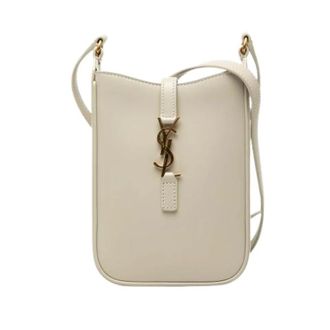 Saint Laurent Pre-owned Le 5 a 7 Vertical Crossbody Bag - - Pre-owned - Damen - Beige - ONE SIZE