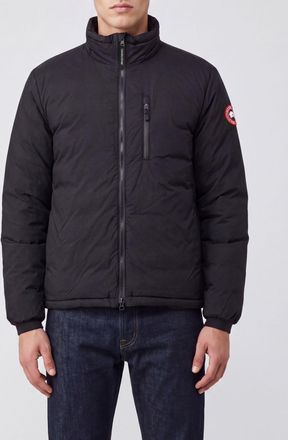Canada Goose Leichte Nylon-Daunenjacke mit hohem Kragen und Logo-Patch