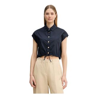 Gaud&igrave; Damen, Blusen & Hemden, Blau, MGr&ouml;&szlig;e