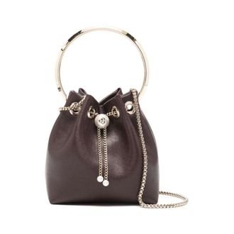 Jimmy Choo London Femme, Sacs, Brun, Taille: ONE Size Bon Bon Bucket Bag