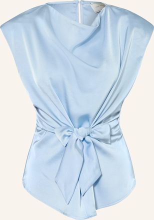 Neo Noir Neo Noir Blusentop Katarim Aus Satin blau