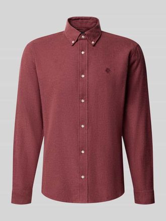 Mc Neal Regular Fit Freizeithemd aus reiner Baumwolle mit Label-Stitching