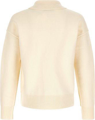 Ami Mens Bicolor Wool Polo Shirt
