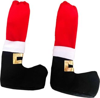 Lurrose 2 St&uuml;ck Weihnachts Tisch Stuhlbein socken Dekorative M&ouml;belbez&uuml;ge Schutzh&uuml;llen f&uuml;r Stuhlf&uuml;&szlig;e Festliche Weihnachtsdeko f&uuml;r Familie Hotel Restaurant