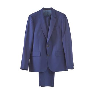 Paul Smith Blauer Woll- und Mohair-Anzug mit 2 Kn&ouml;pfen - - Suits - Herren - Blau - 2XL