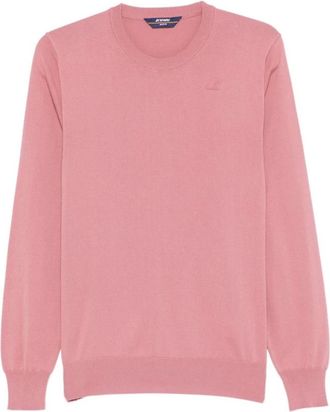 K-Way Homme, Pulls, Violet, Taille: 2XL Patch Detail Crewneck SweaT-shirt