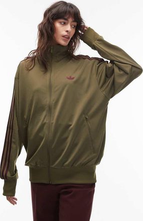 adidas Originals Firebird - Haut de surv&ecirc;tement - Olive/bordeaux-Vert