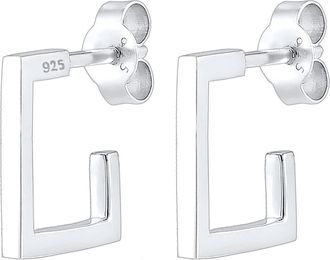 Elli Ohrringe Damen Creole Geo Viereck in 925 Sterling Silber