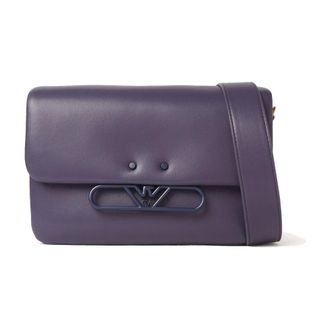 Emporio Armani Femme, Sacs, Violet, Taille: ONE Size Mini Sac Bandouli&egrave;re en Cuir