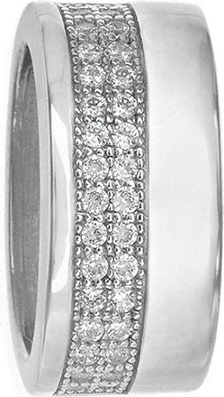 Orphelia Damen-Kette mit Anhänger 925 Silber rhodiniert Zirkonia weiß Rundschliff 45 cm - ZH-7244