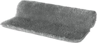 Spirella Tapis de Salle de Bain Microfibre FINO, Antid&eacute;rapant, S&eacute;chage Rapide, Poils Longs 25 mm, Lavable en Machine + S&egrave;che-Linge - 60 x 90 cm - Gris