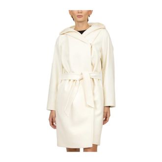 Max Mara Newmang Wollmantel - - Coats - Damen - Wei&szlig; - L