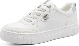 Marco Tozzi Marco Tozzi Damen Sneaker weiches Feel Me Wechselfu&szlig;bett weiches Innenfutter Modisch, wei&szlig; (White Comb), 37 EU