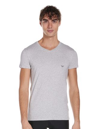 Emporio Armani Underwear Herren T-Shirt Iconic Logoband Schlafanzugoberteil, Weiß A, XXL