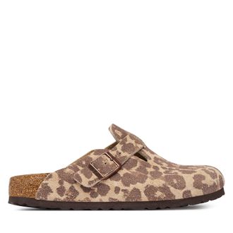 Birkenstock Pantoletten Birkenstock Boston Print 1033324 Braun