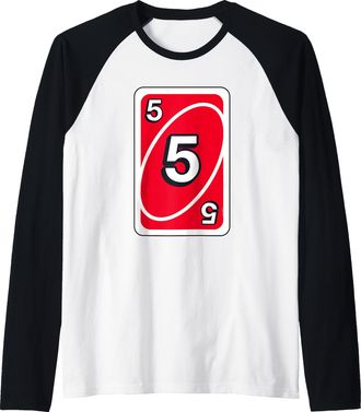 Uno Halloween Red 5 Karte Raglan