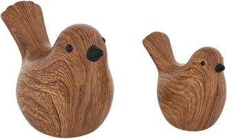 Atmosphera Atmosphera - Lot de 2 Oiseaux Family Corner c&eacute;ramique