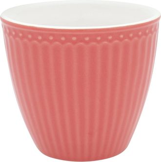 Green Gate Tasse, Becher, Kaffeetasse, Latte Cup - Alice - Coral/rot - Porzellan - 300 ml