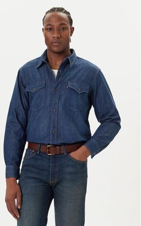 Levi's Jeanshemd Western A1919-0061 Dunkelblau Relaxed Fit