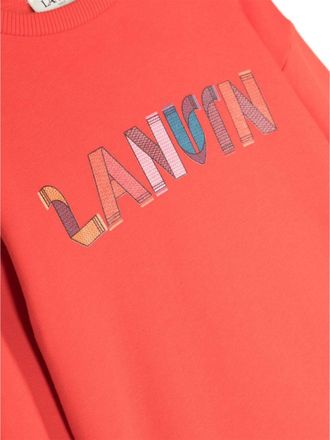 Lanvin Logo Cotton Sweatshirt - Red