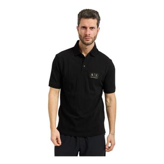A|X Armani Exchange Polo-Shirt mit regul&auml;rer Passform - - Tops - Herren - Schwarzk - M