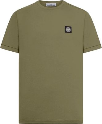Stone Island Homme, Tops, Vert, Taille: 2XL T-Chemises