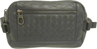 Bottega Veneta Pre-owned Sac banane Intrecciato - Femme - Pre-owned - Gris - Taille: ONE Size