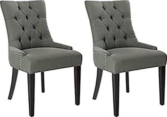 Safavieh 2er Set Modern Gepolstert Stühle, Marineblau