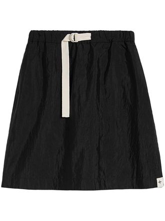 Jil Sander minijupe évasée à boucle - Noir