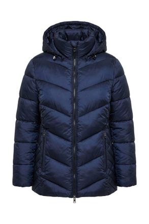 Ulla Popken Steppjacke HYPRAR Steppjacke Kapuze abnehmbar wasserabweisend