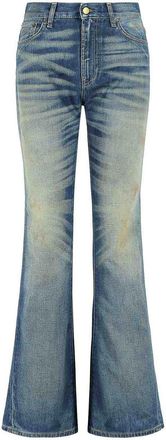 Acne Studios Jean &Eacute;vas&eacute; - Bleu